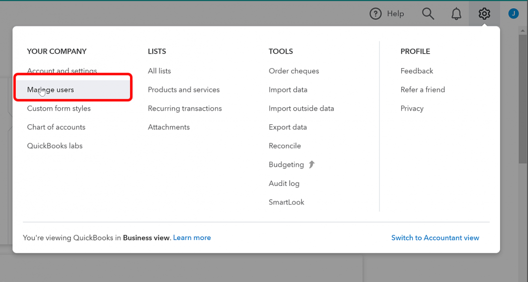 Adding an Accountant to Quickbooks Online - Taxory